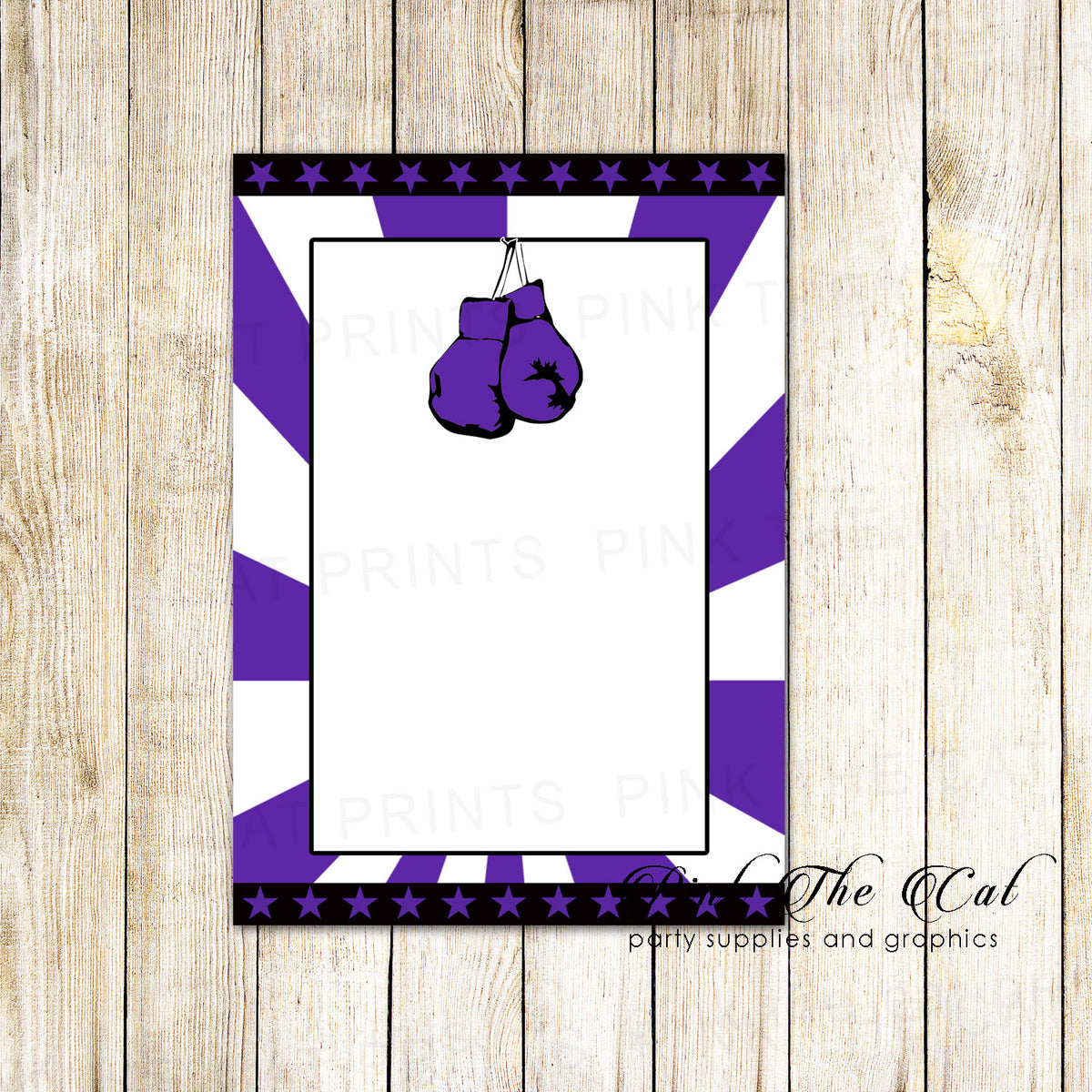 30 thank you cards blank invitations boxing purple with envelopes ...