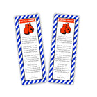 Boxing red blue boy baby shower favors printable instant download ...