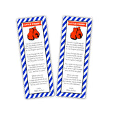Boxing red blue boy baby shower favors printable instant download ...