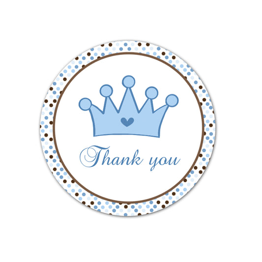 70 Stickers prince blue brown stickers baby shower favor labels – Pink ...